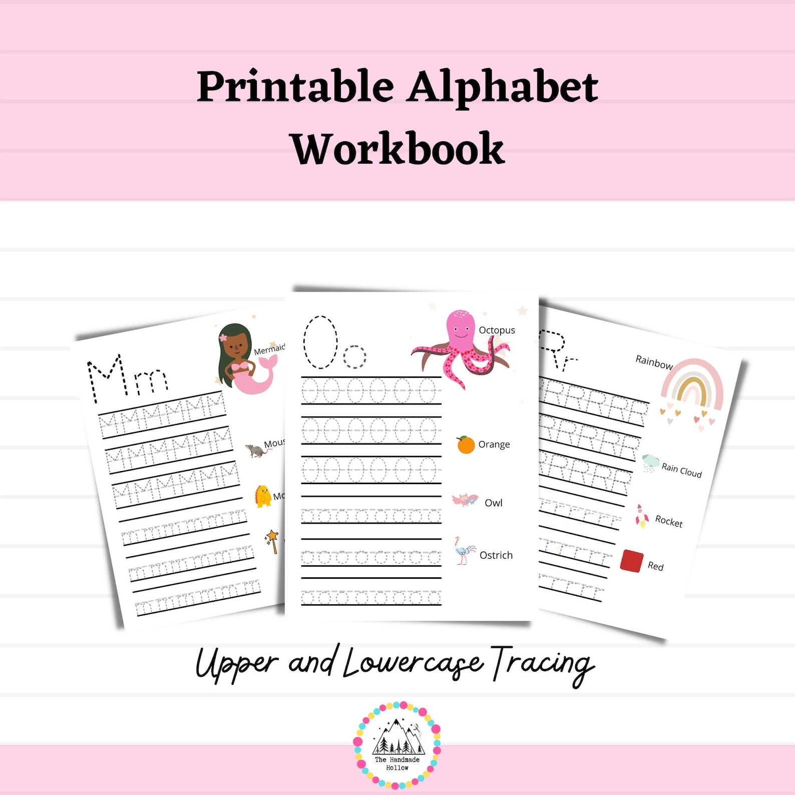 Alphabet Worksheets Set Abcs Printable Activity Sheets - Etsy