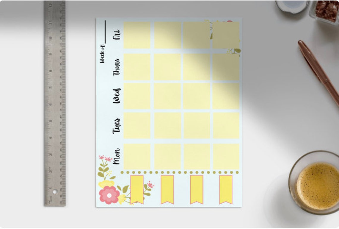 Printable Weekly Lesson Plan Printable Teacher Resource | Etsy