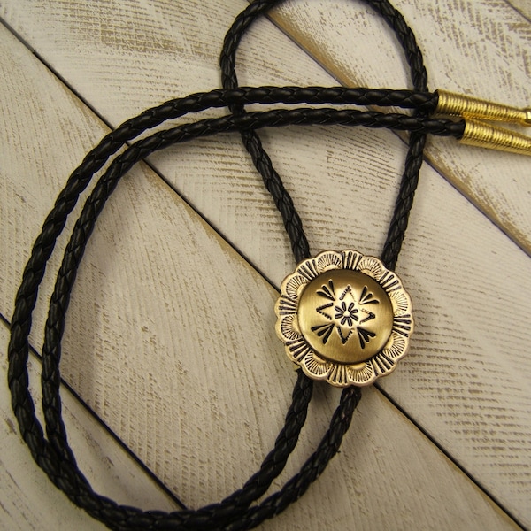 Gold Bolo Tie - Etsy
