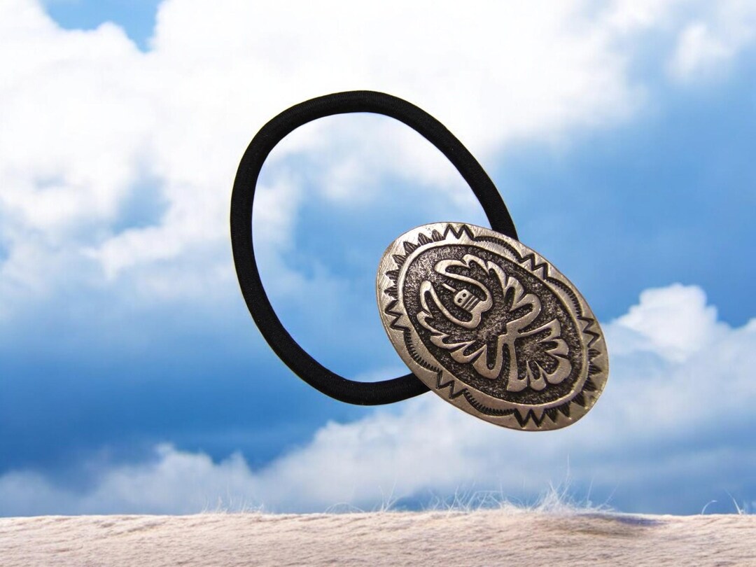 Unique Mens Ponytail Holder Womens Hair Jewelry Silver Thunderbird ...