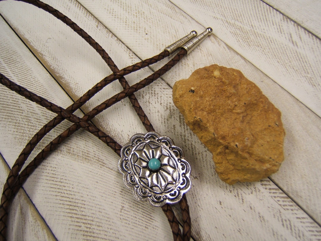 Unique Wedding Bolo Tie Necklace Necktie Southwestern Jewelry Country ...