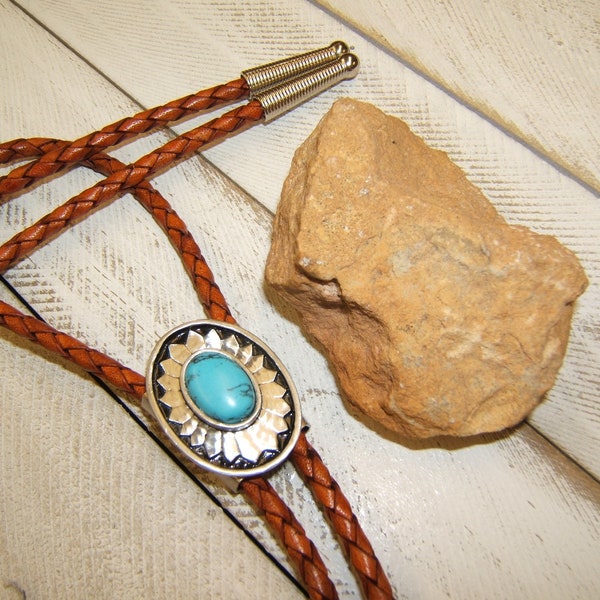 Turquoise Bolo Tie - Etsy