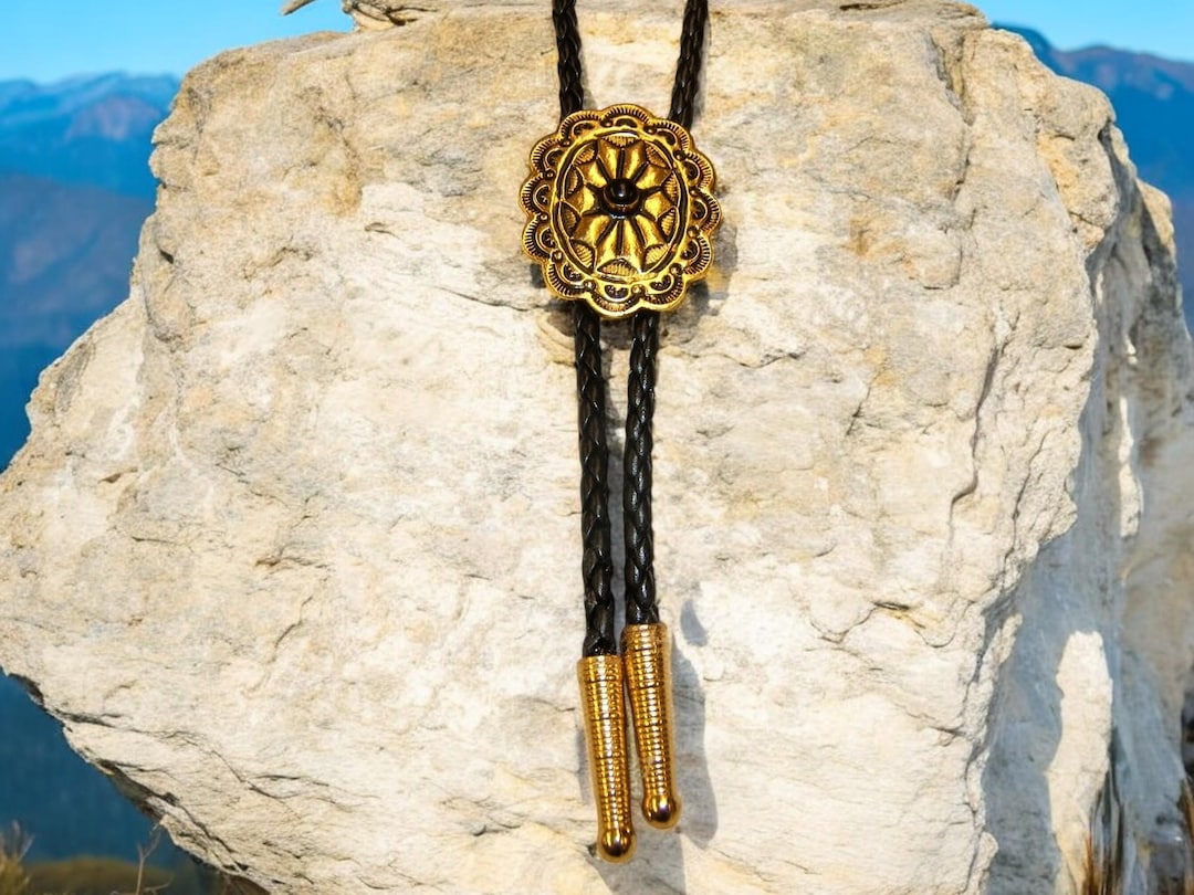 Western Neckties Men Bolo Ties Women Bolo Ties Teen Bolo Tie Gold Bolo ...
