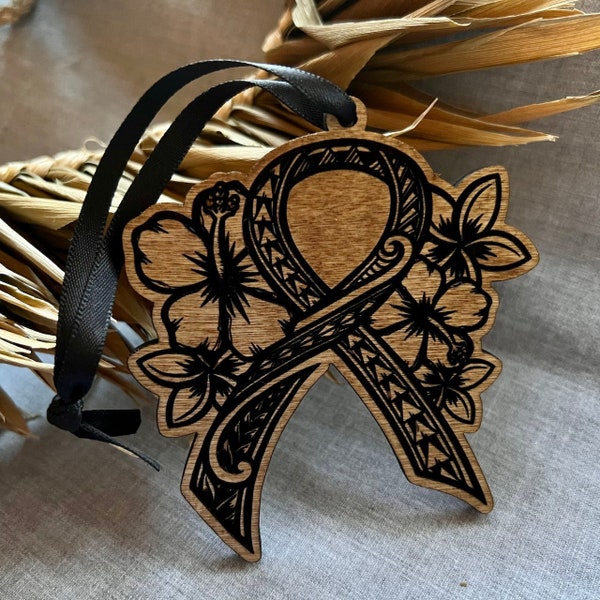 Polynesian Tribal With Cancer Ribbon - Etsy