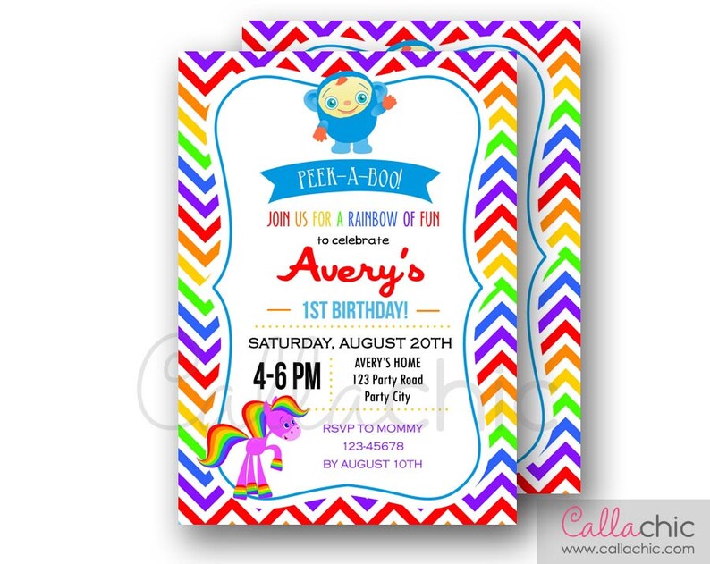 Baby First TV Birthday Invitation PRINTABLE Boy/girl 1st Party / Baby ...