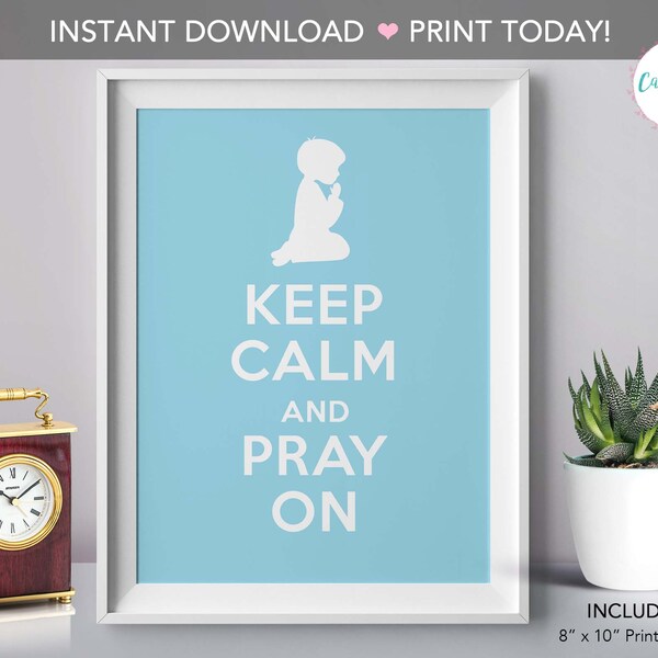 Keep Calm Pray On - Etsy