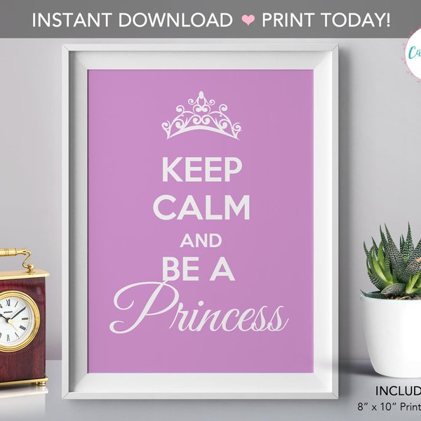 Keep Calm Princess - Etsy