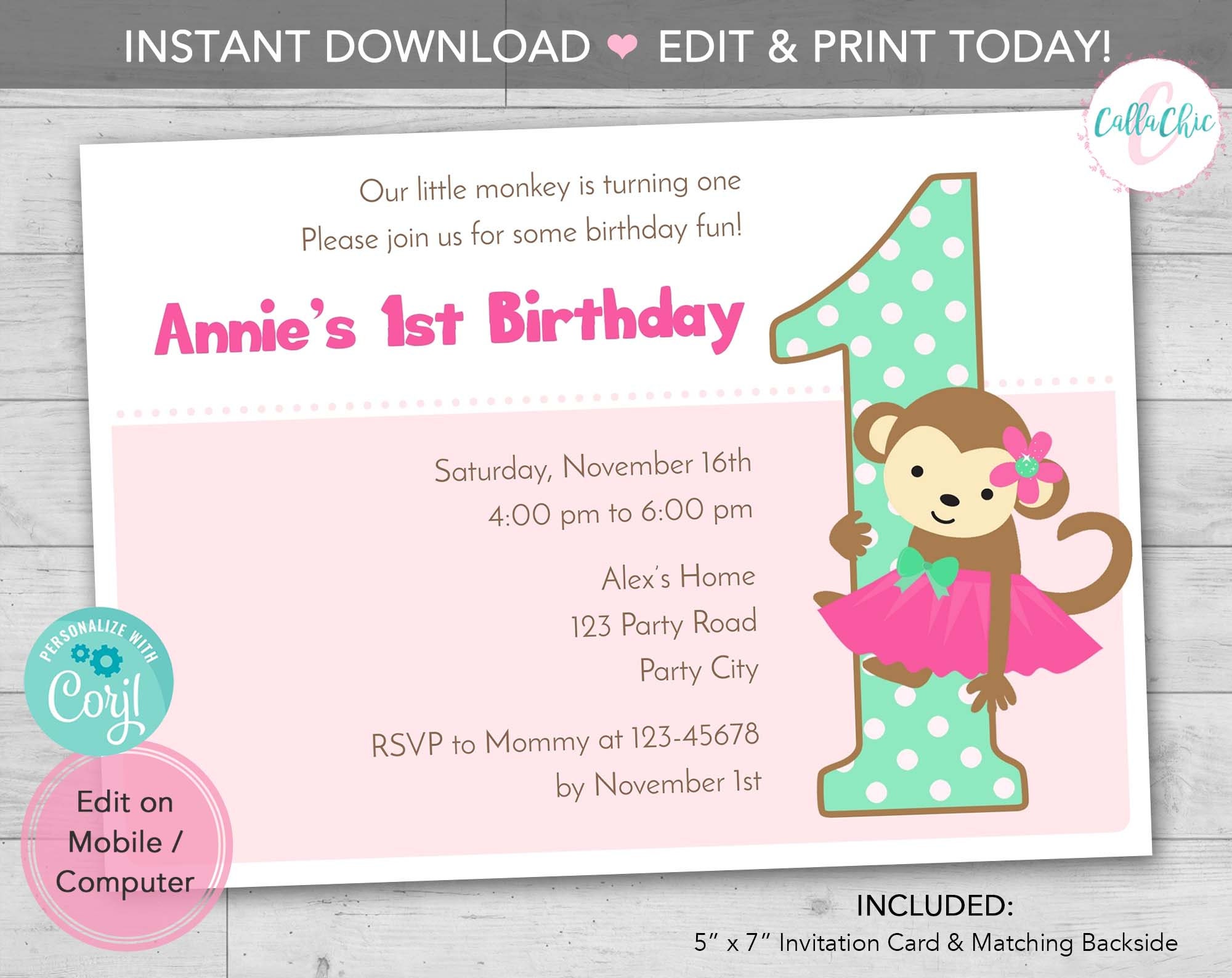 Printable Hanging Monkey Template