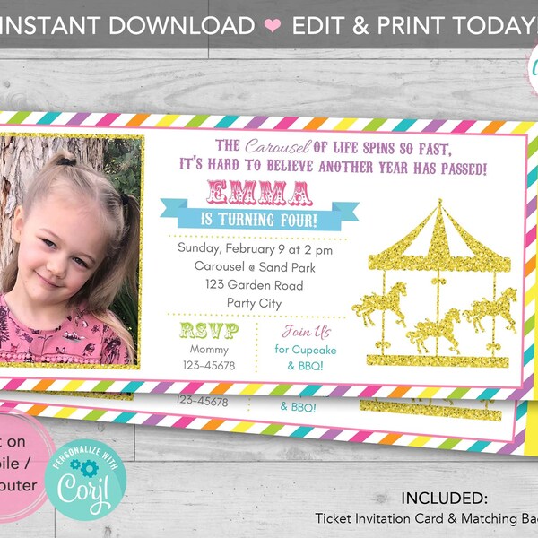 Circus Ticket - Etsy