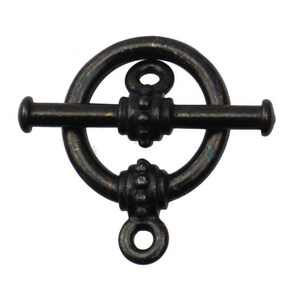 Large Beaded Toggle by Tierracast - Electroplated With Plated Gold ...