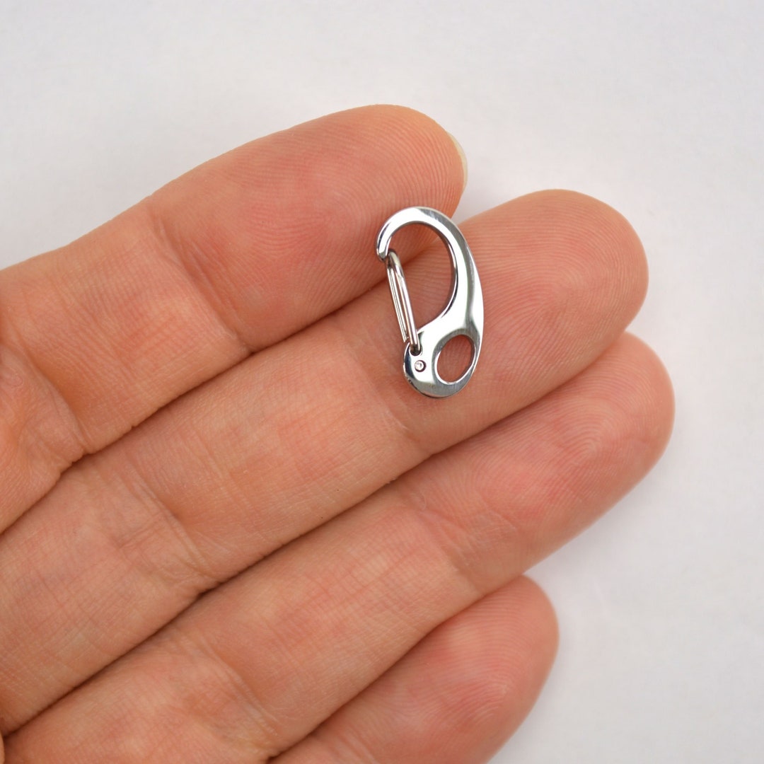 Stainless Steel Self-closing Clasp - Triggerless Push Clip - 16 Mm - Etsy