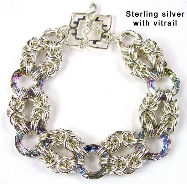 Tutorial: Crystal Ring Byzantine (intermediate Chainmaille Project ...