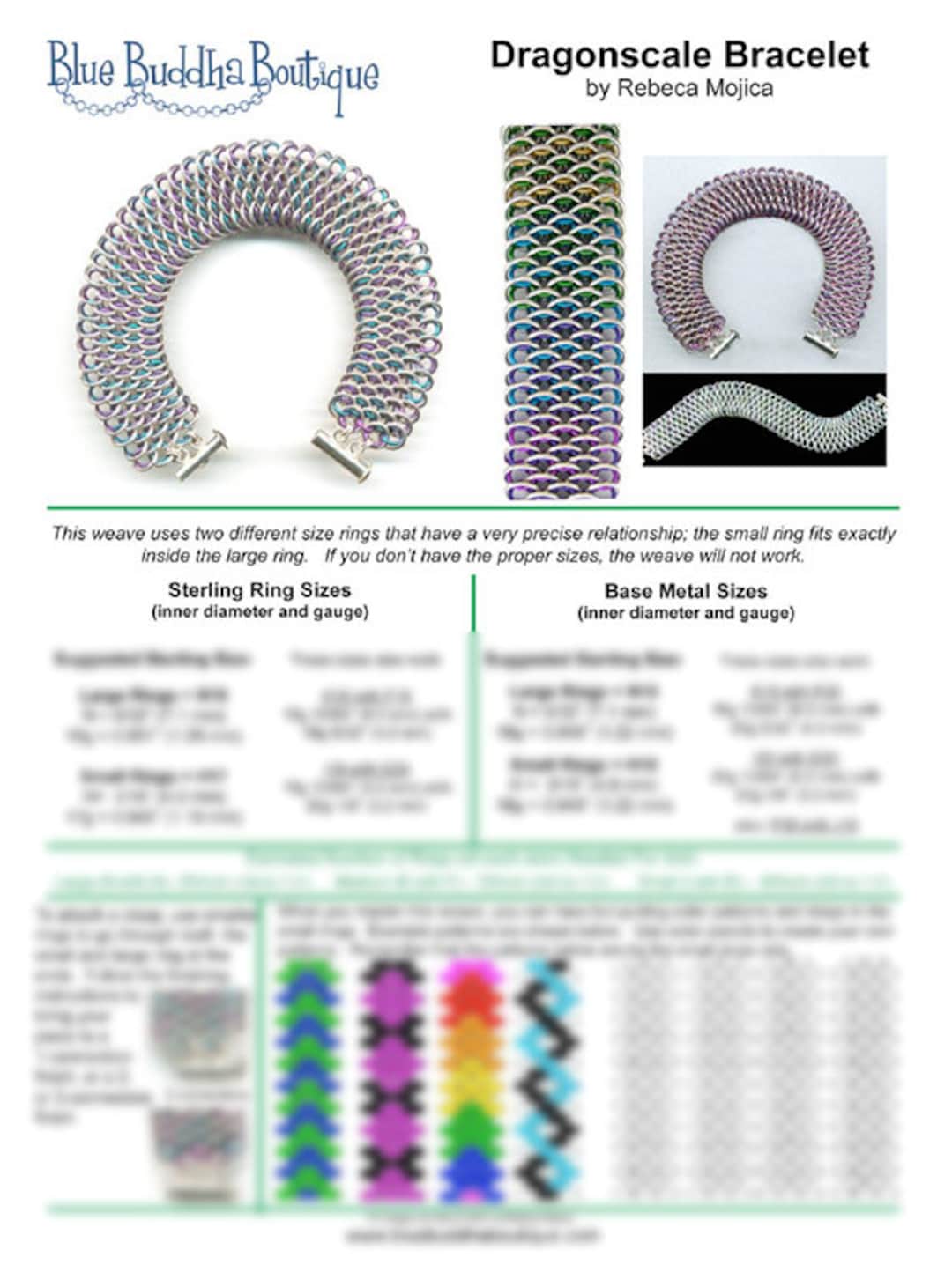 Tutorial: Dragonscale (advanced Chainmaille Project) - PDF ...