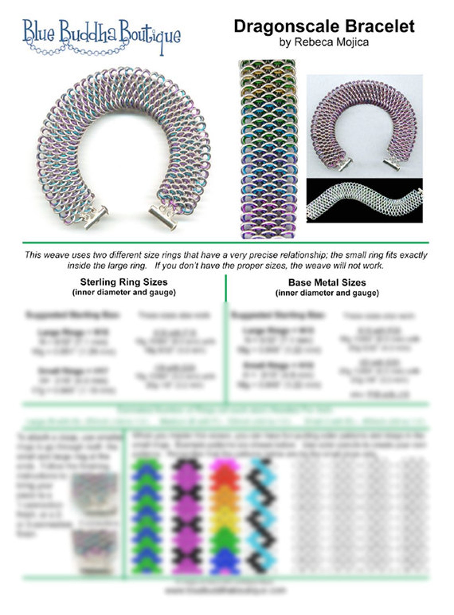 Tutorial: Dragonscale (advanced Chainmaille Project) - PDF ...