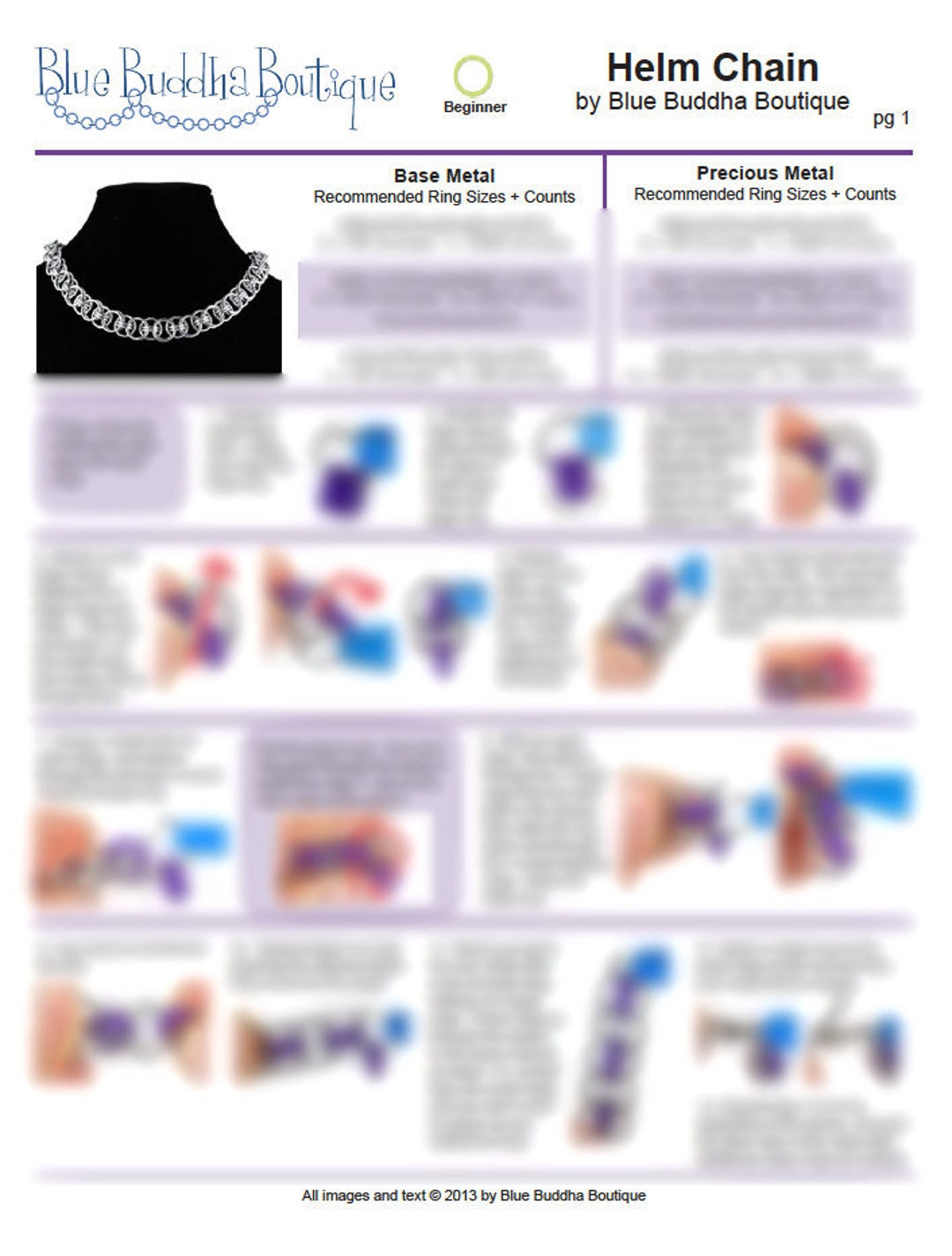 Tutorial: Helm Chain (beginner Chainmaille Project) - PDF ...