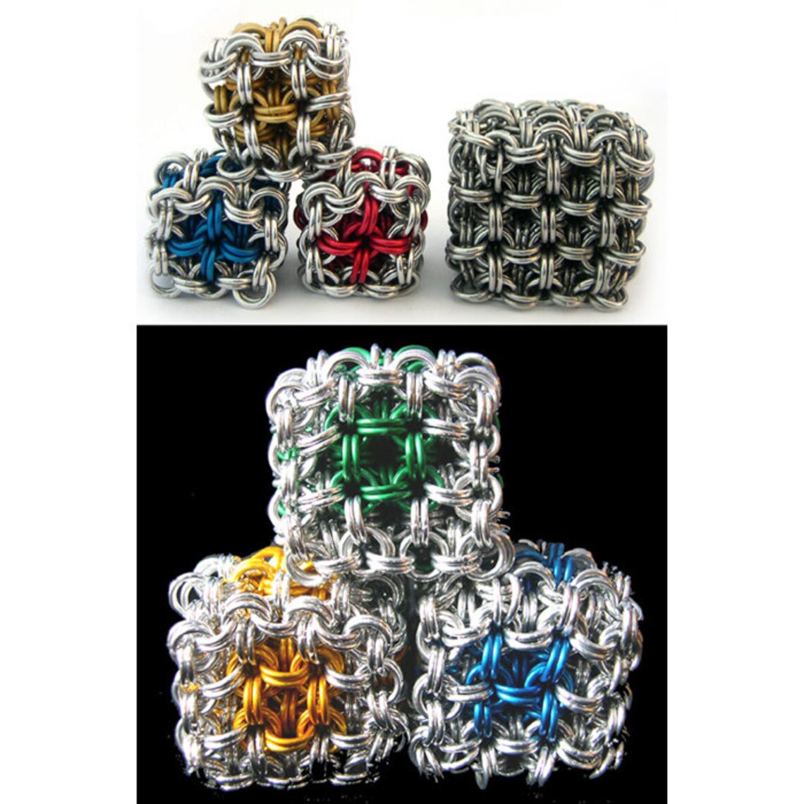 Tutorial: Cube advanced Chainmaille Project PDF - Etsy