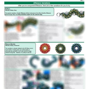 Tutorial: Elfweave Variations (advanced Chainmaille Project) - PDF ...