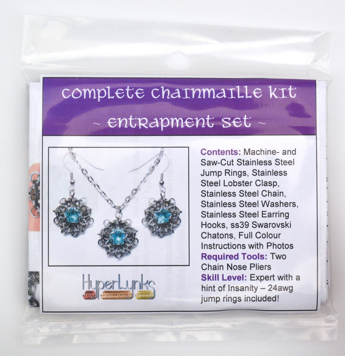 Chainmaille Kit - Entrapment Set - Hyperlynks - Advanced - Stainless ...