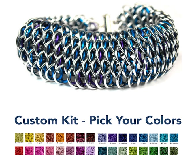 Chainmaille Kit: Japanese Ball Ornament dodecahedron Makes 3 Balls Metal Designz Intermediate ...