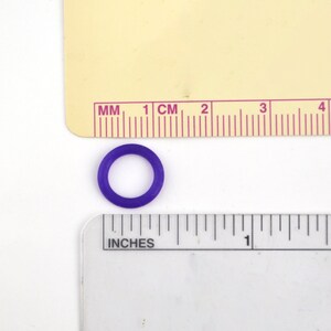 100 Silicone Rubber O Rings - 11mm OD - Blue Buddha Size P16, Shiny ...