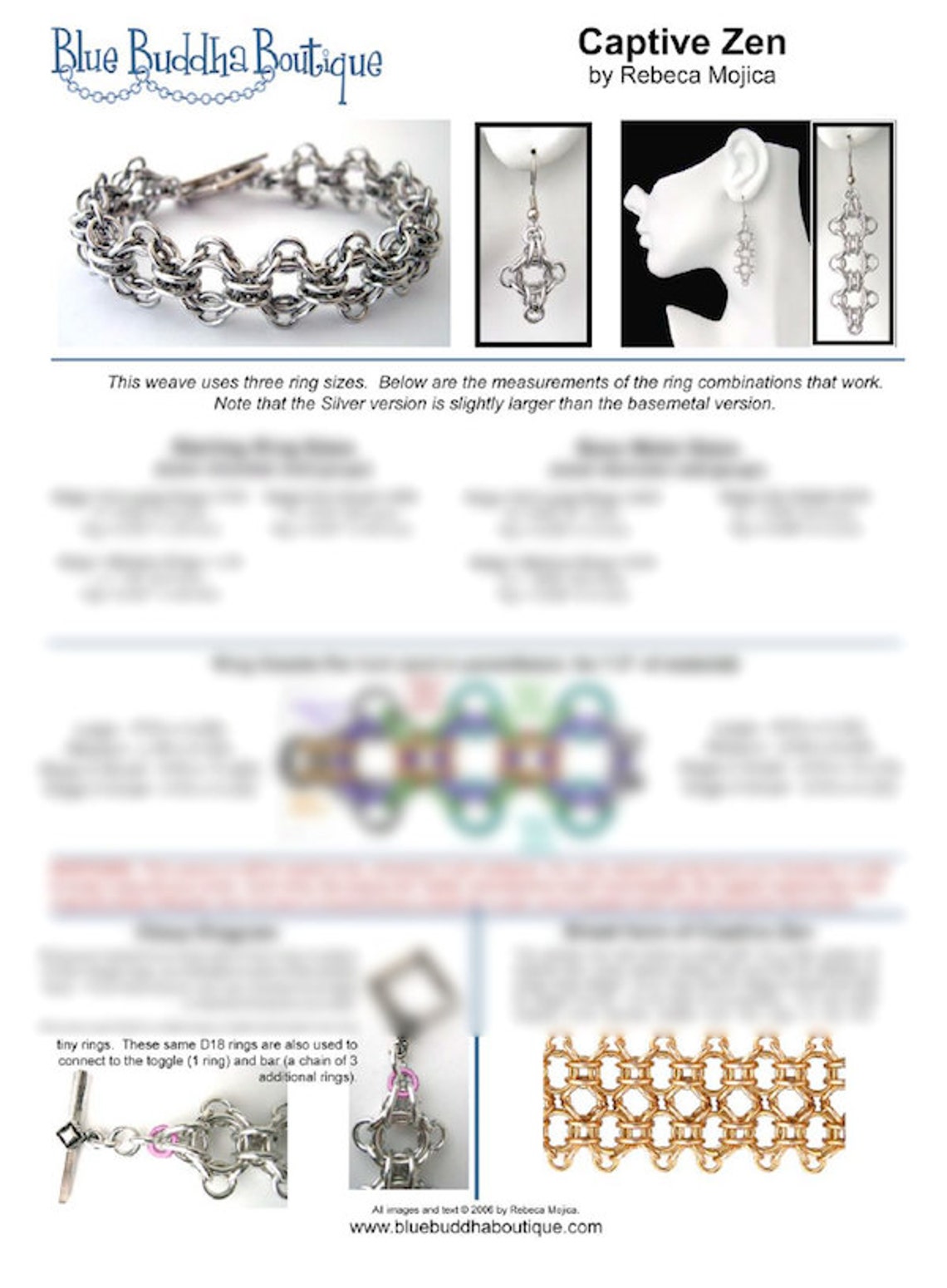 Tutorial: Captive Zen advanced Chainmaille Project PDF - Etsy