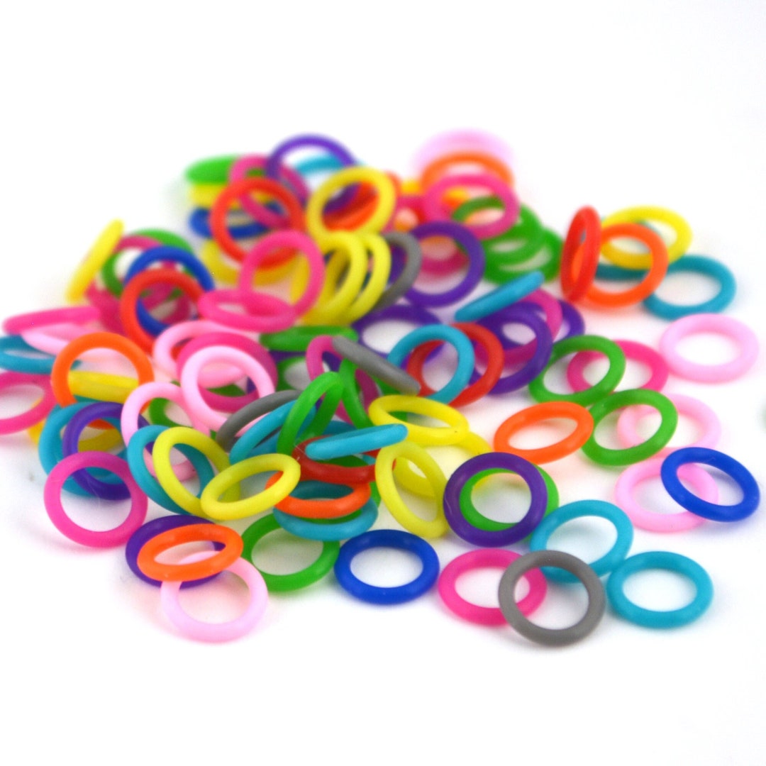 100 Silicone Rubber O Rings - 7.4mm OD - Blue Buddha Size H18, Shiny ...