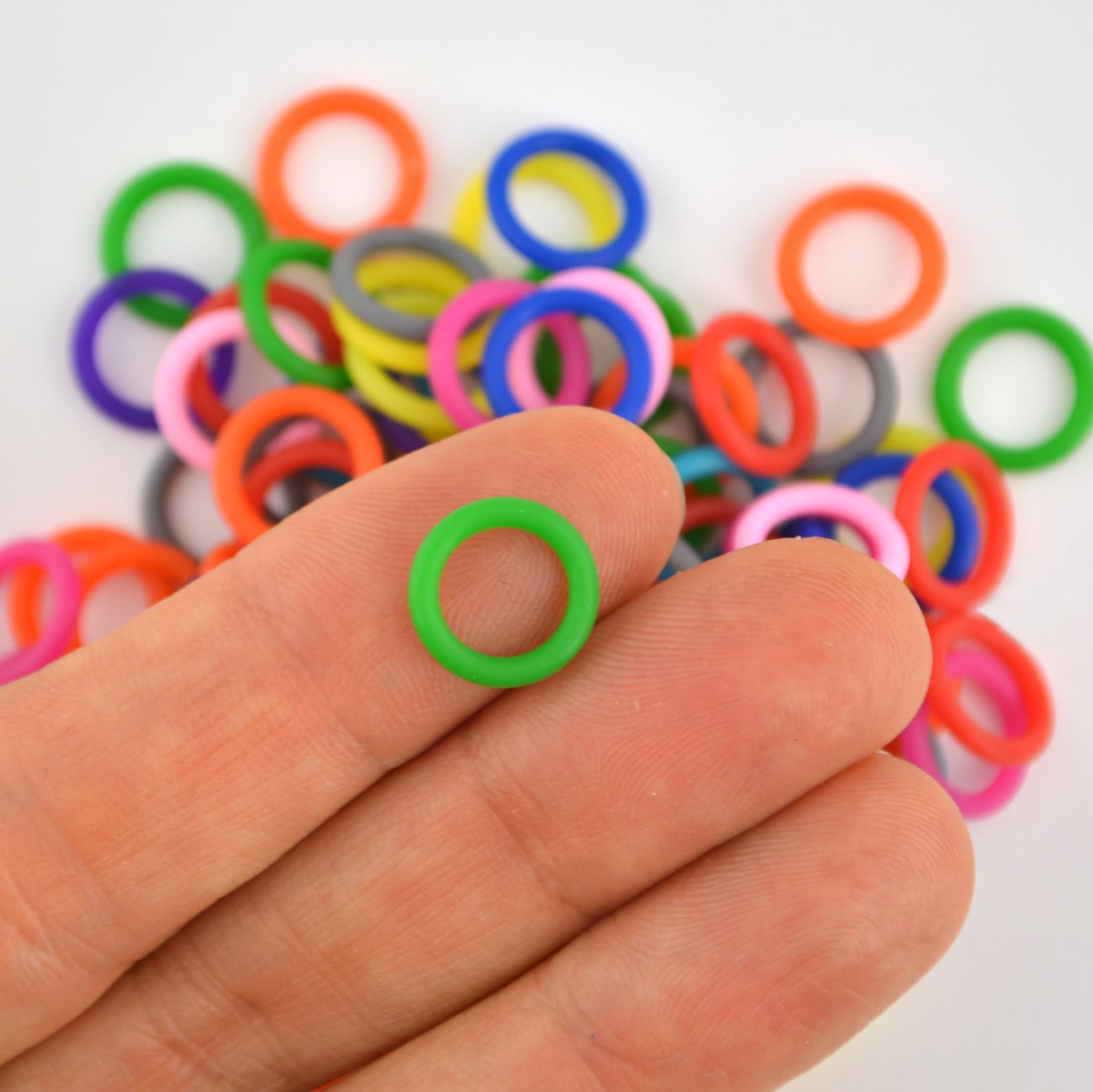100 Silicone Rubber O Rings - 11mm OD - Blue Buddha Size P16, Shiny ...