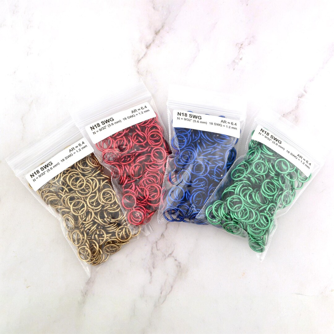18 SWG 9/32" Jump Rings - 1 Oz - 7.1 Mm Inner Diameter, 1.2 Mm Wire ...