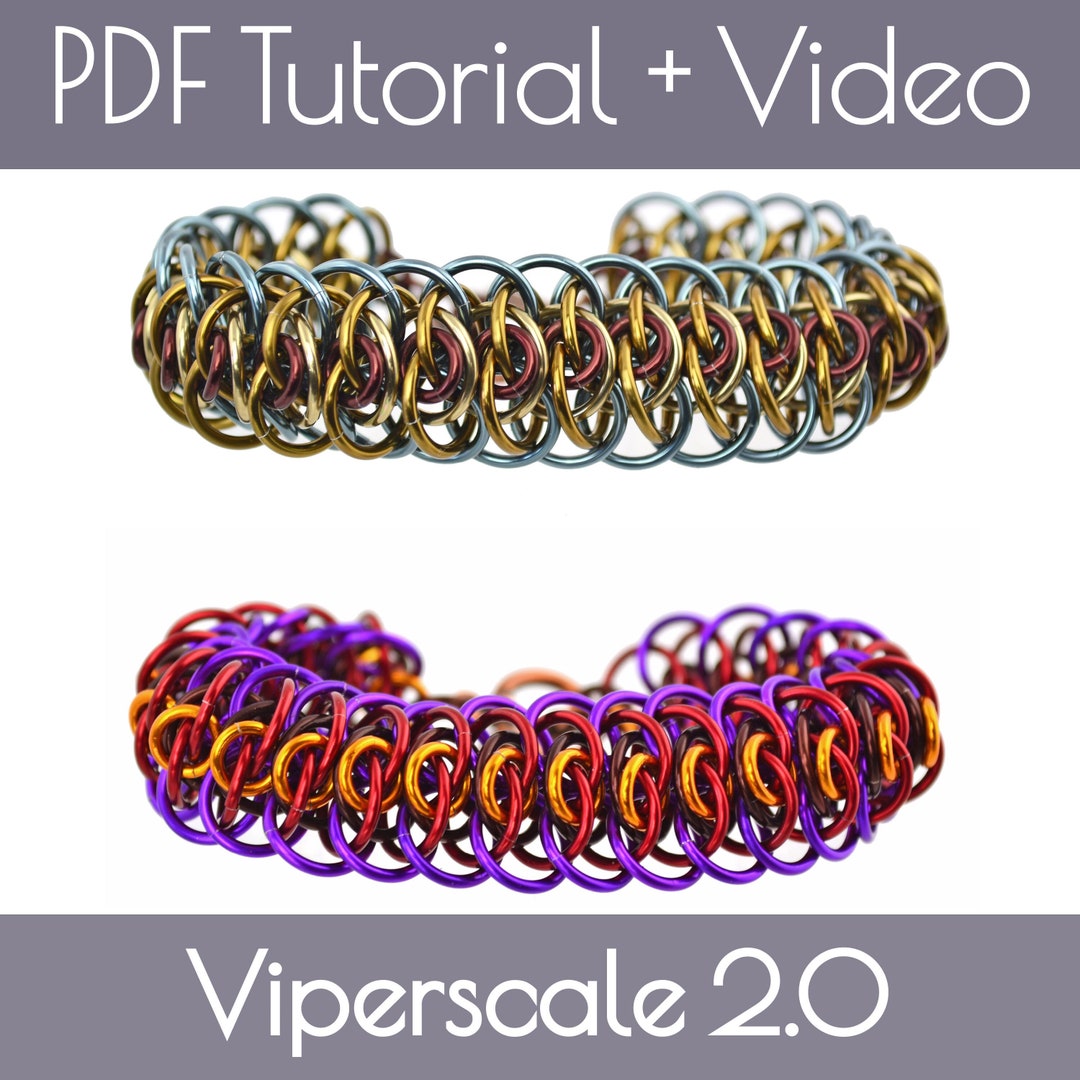 Tutorial: Viperscale 2.0 advanced Chainmaille Project PDF - Etsy