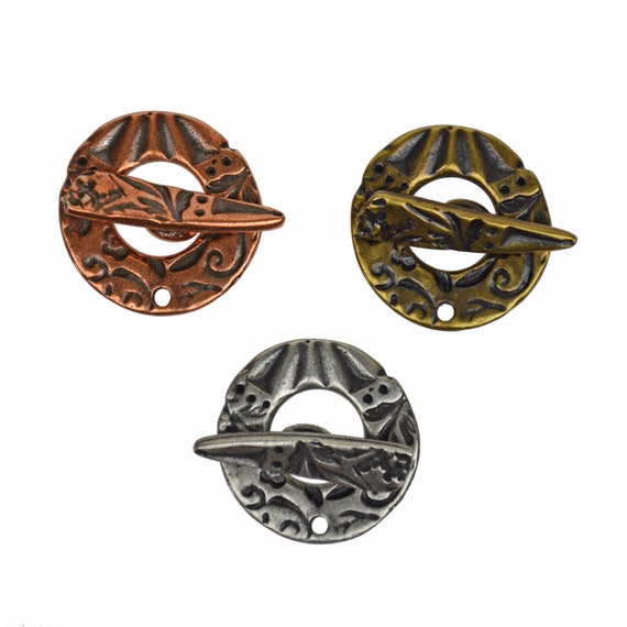 Flora Toggle by Tierracast Electroplated With Antique - Etsy