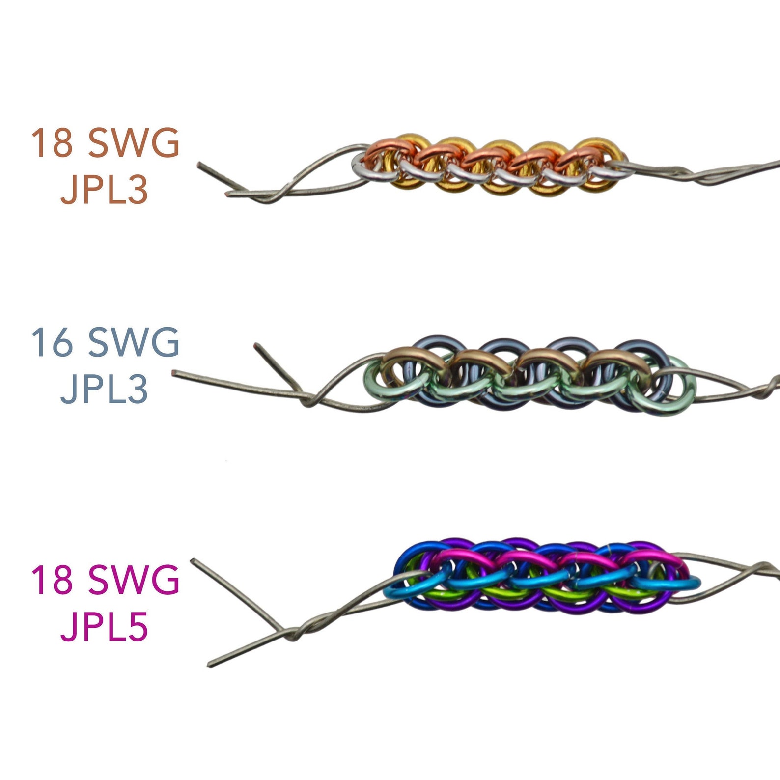 Starter: Jens Pind Linkage 3 JPL3 or JPL5 Chainmaille Weave - Etsy New ...