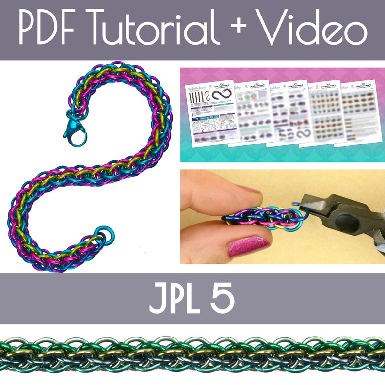 Tutorial: JPL5 jens Pind 5 Advanced Chainmaille Project - Etsy