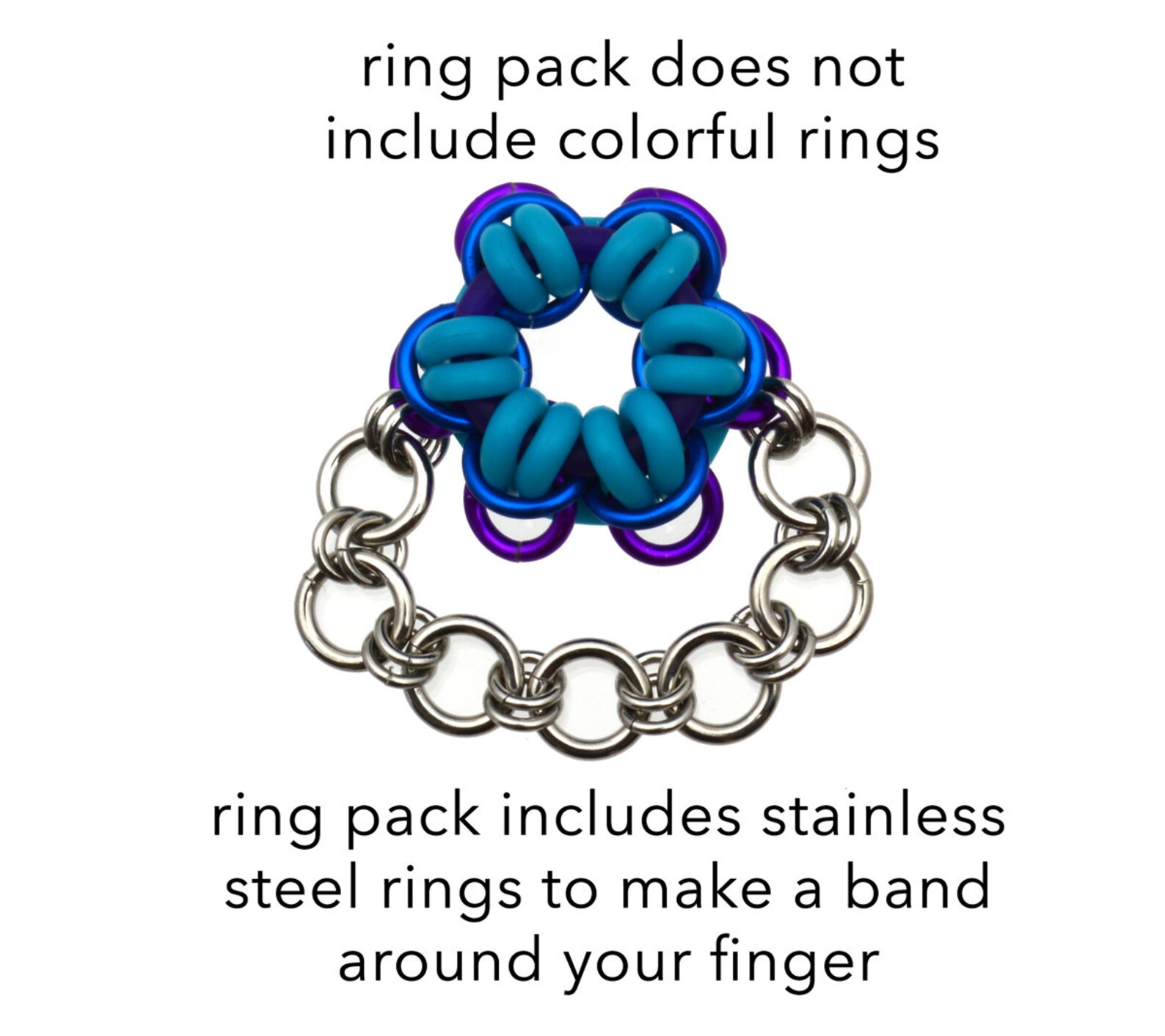 Tiny Jump Rings for Chainmaille Finger Ring Band - Stainless Steel Jump ...