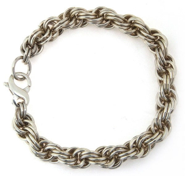 Tutorial: Double Spiral beginner Chainmaille Project PDF - Etsy