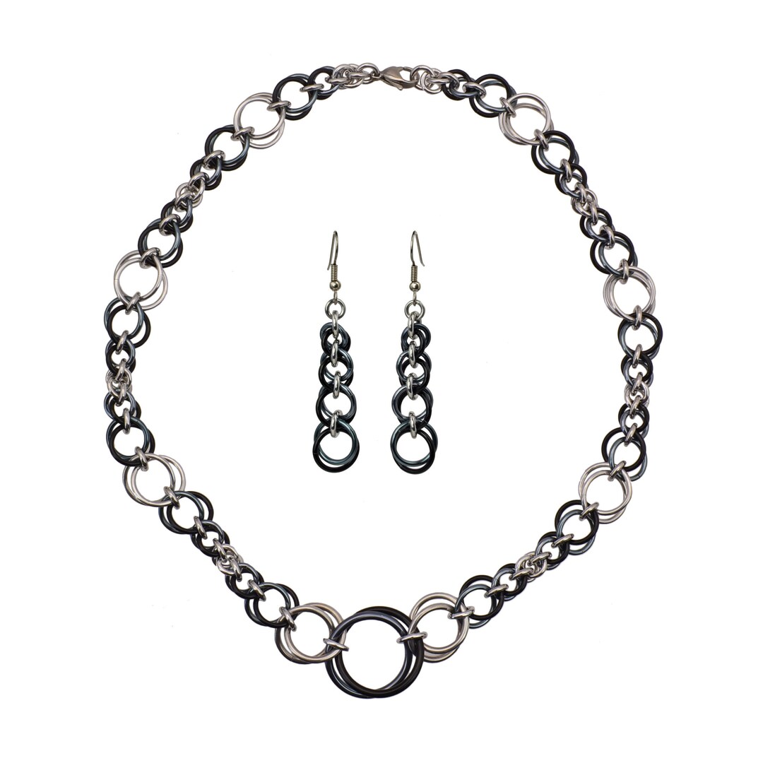 Kit: Just One Ring JPL - Chainmaille Necklace & Earrings - Expert ...