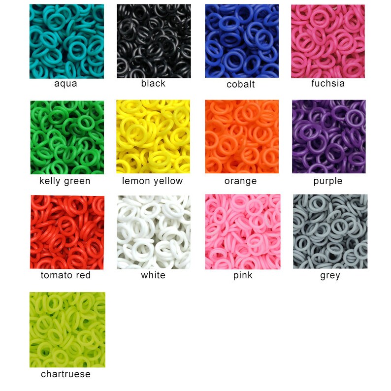 100 Silicone Rubber O Rings - 11mm OD - Blue Buddha Size P16, Shiny ...