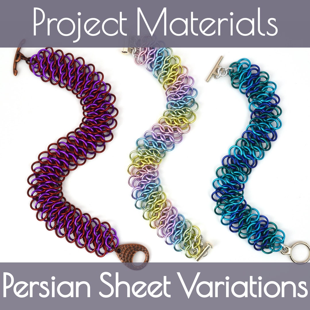Kit - Persian Sheet Variations - Intermediate Level Chainmaille ...