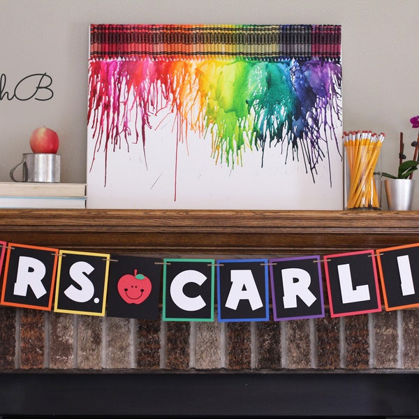 Teacher Name Banner - Etsy