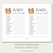 Teddy Bear Baby Word Scramble Game, Baby Shower Word Scramble, Baby ...