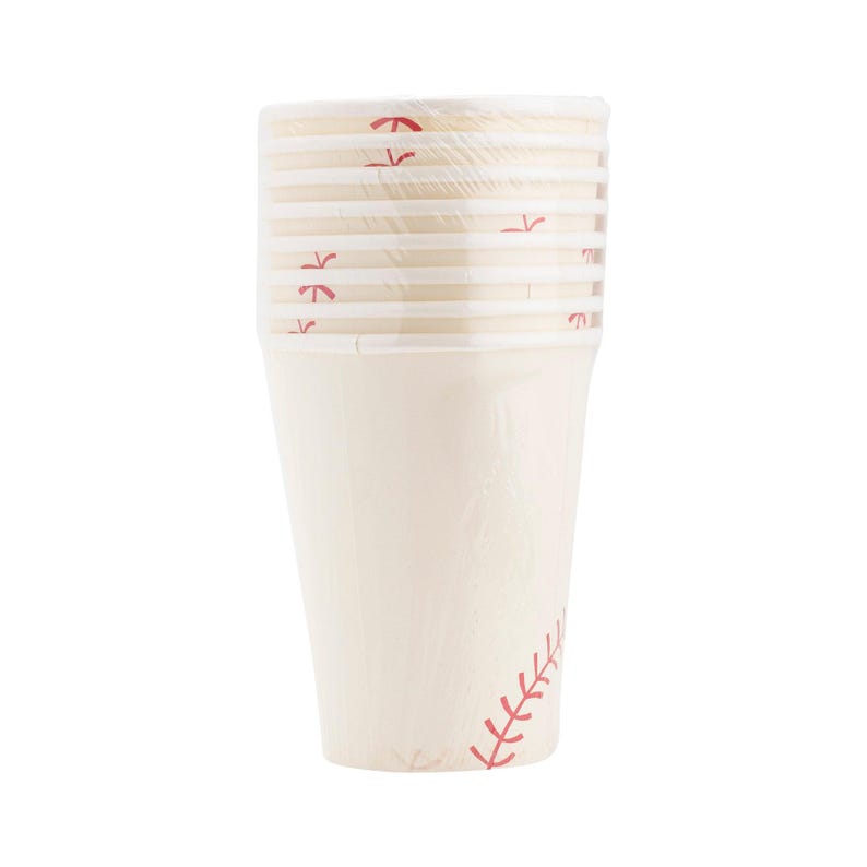 Baseball Paper Cups 12 Oz., Baseball Party Cups, Baseball Party ...