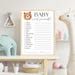 Teddy Bear Baby Word Scramble Game, Baby Shower Word Scramble, Baby ...