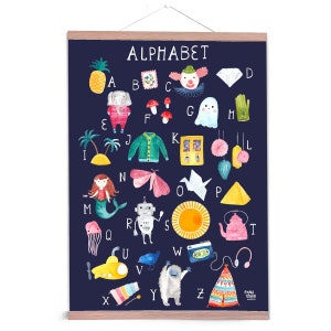 ABC Poster for Children (german Version) - Etsy