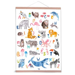 ABC Poster for Children (german Version) - Etsy