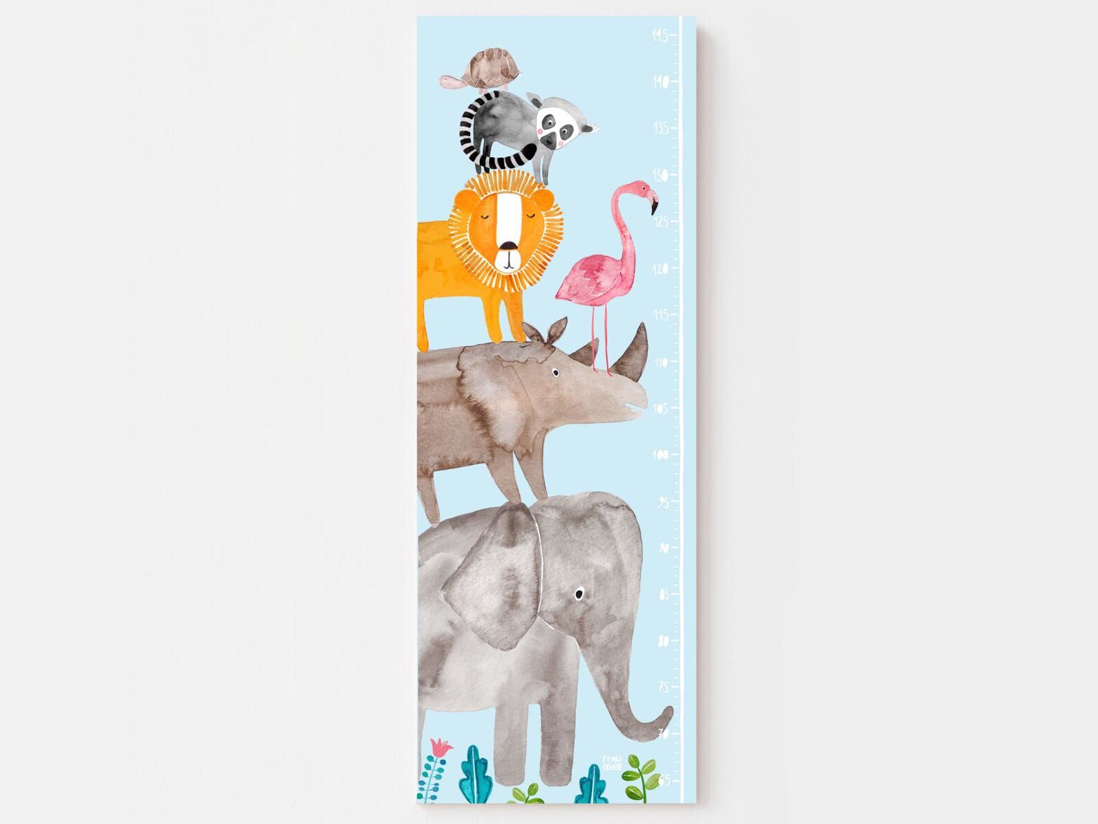 Poster / Height Chart animals for Children Nursery Decor - Etsy