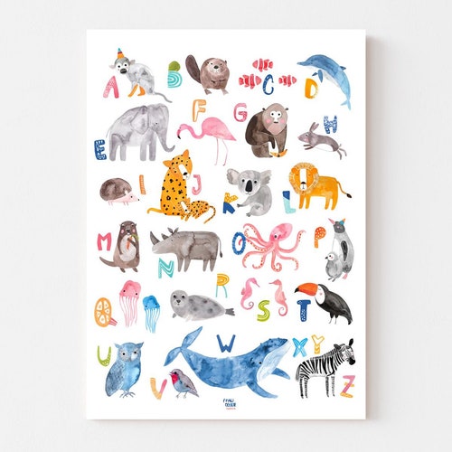 Abc Poster for Boys - Etsy
