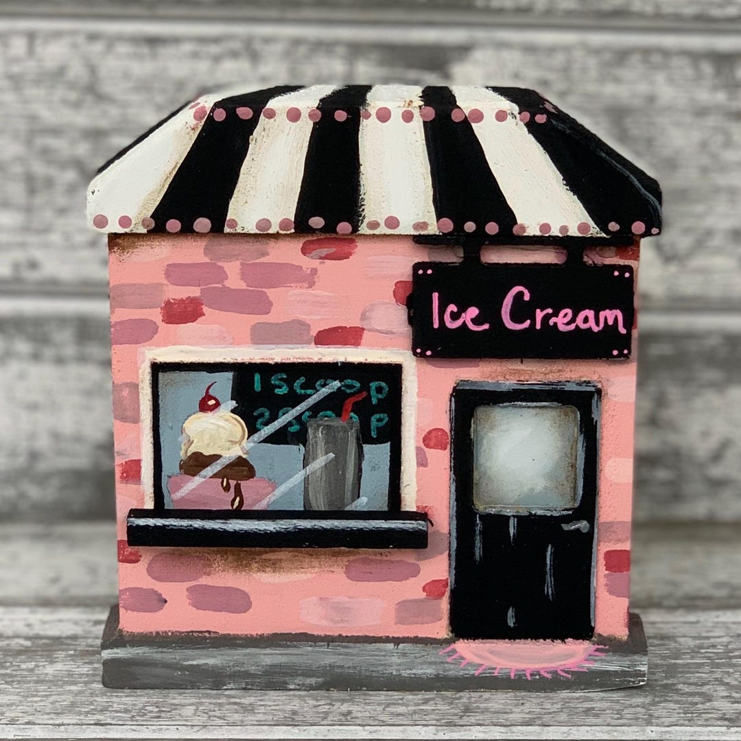 Wooden Ice Cream Shop, Ice Cream Parlor, Shabby Chic, Wood House ...