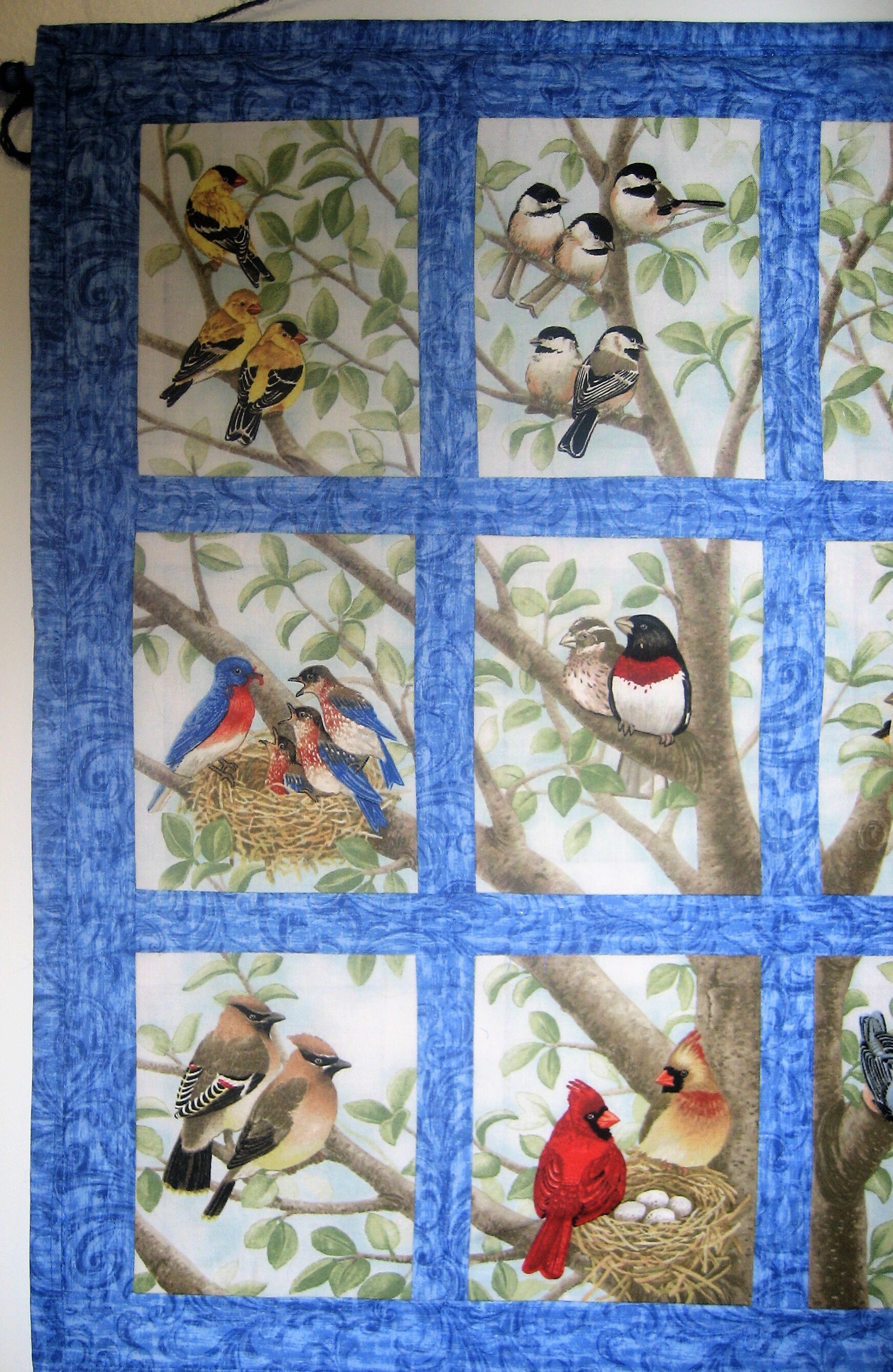 Beautiful Birds Hand Made Quilted Cotton Wall Hanging - Etsy