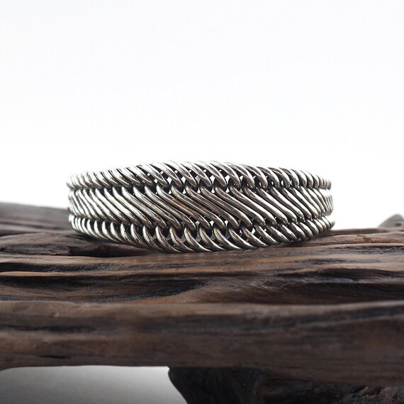 Sterling Silver Bracelet, Large Silver Bracelet, Togg… - Gem