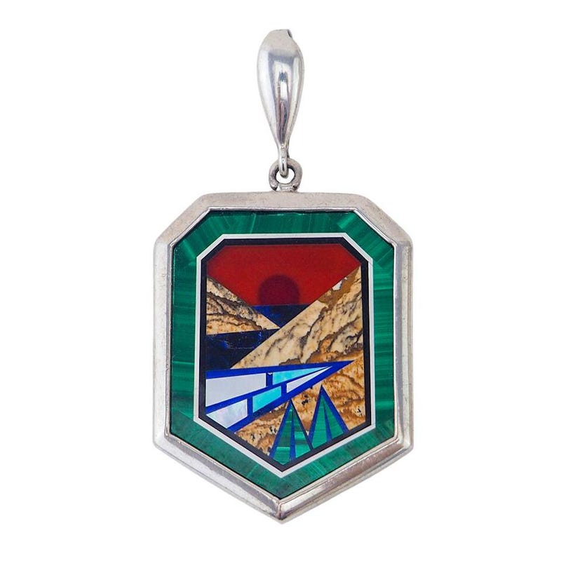 Intarsia Pendant - Etsy