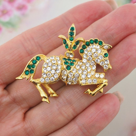 Napier Brooch, Carousel Horse Brooch, Vintage Brooch,… - Gem